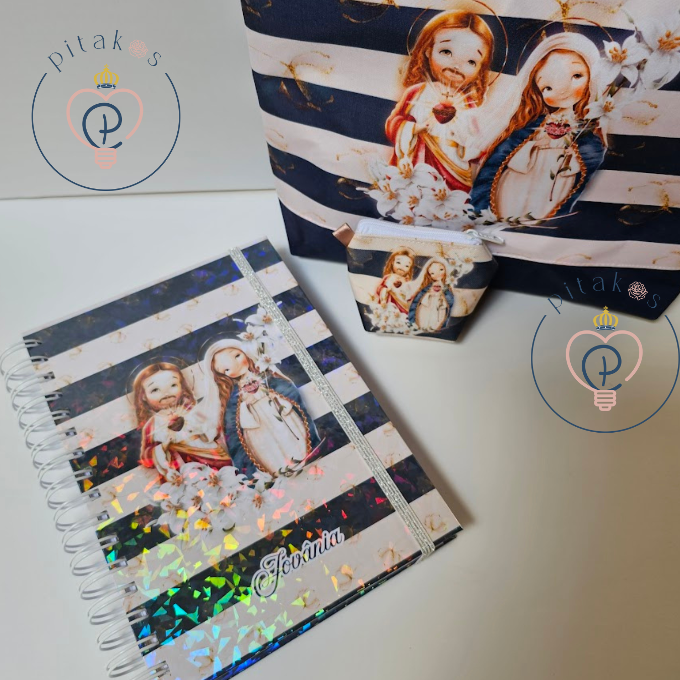 Combo Sagrado Coração de Jesus e Imaculado Coração de Maria - Pitakos